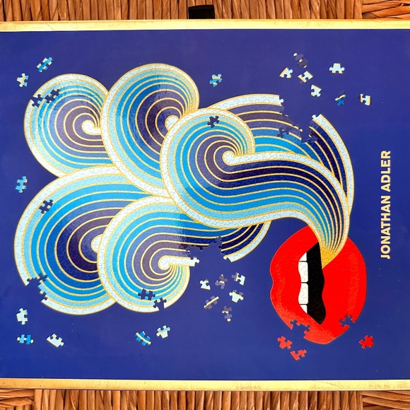 Jonathan Adler | Games | Galison Jonathan Adler 75 Piece Puzzle Lips ...